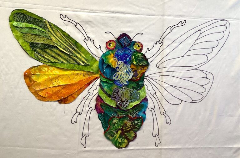 Fascinating Bugs and Butterflies: Student Fabric Collage Quilts 2 ...