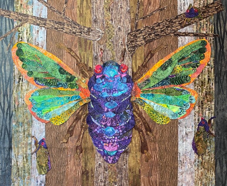 Fascinating Bugs and Butterflies: Student Fabric Collage Quilts 2 ...